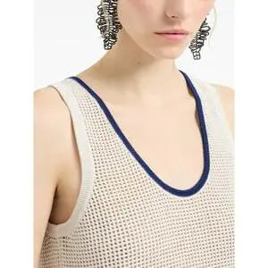 Brunello Cucinelli Sleeveless Scoop Neck Knit Top
