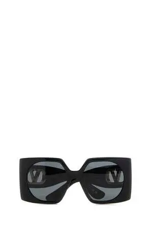 Valentino Garavani Acetate Sunglasses With Golden Metal Finishing