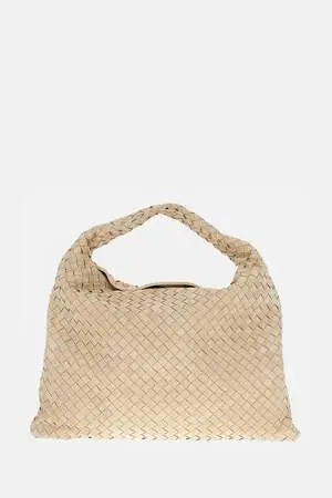 Bottega Veneta Large Intrecciato Suede Shoulder Bag - Multicolor