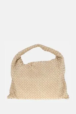 Bottega Veneta Large Intrecciato Suede Shoulder Bag - Multicolor