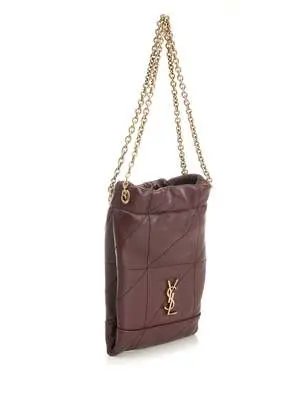 Saint Laurent Quilted Lambskin Pouch With Chain - Multicolor