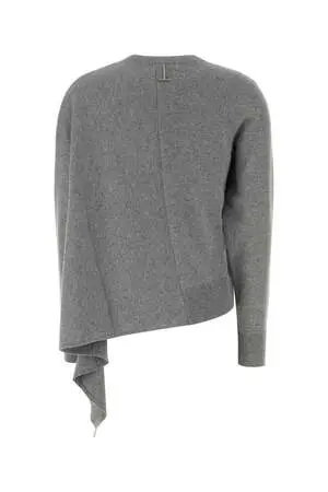 Alexander McQueen Asymmetrical Cashmere Blend Sweater