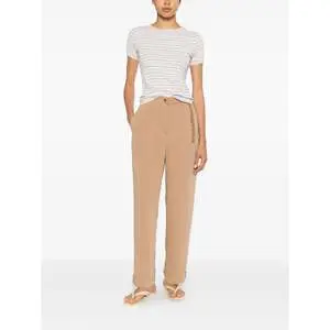 Herno Straight Leg Trousers - Cream