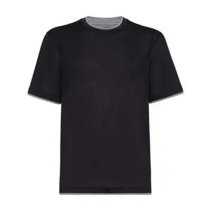 Brunello Cucinelli Brunello Cucinelli Black T-Shirts & Vests - T-Shirts Men Black