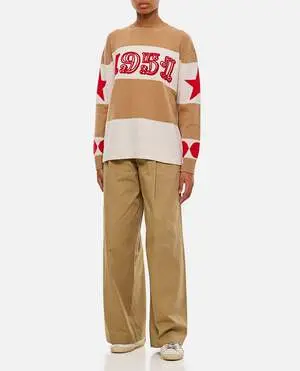 Max Mara Dirce Oversized Sweater With "1951" Logo And Star Detail