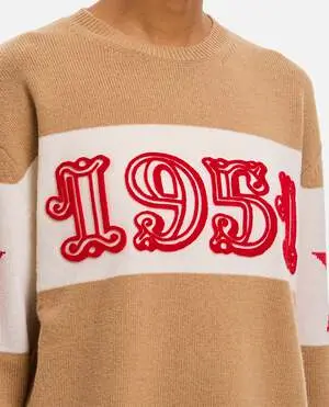 Max Mara Dirce Oversized Sweater With "1951" Logo And Star Detail