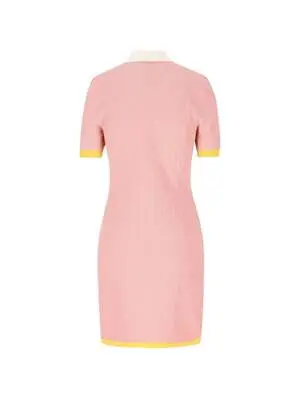 Fendi Color Block Ff Knit Dress