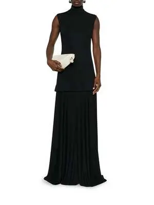 JIL SANDER Long Sleeveless High Neck Dress