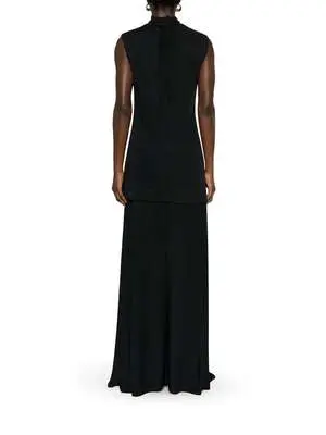 JIL SANDER Long Sleeveless High Neck Dress