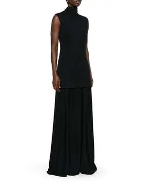 JIL SANDER Long Sleeveless High Neck Dress