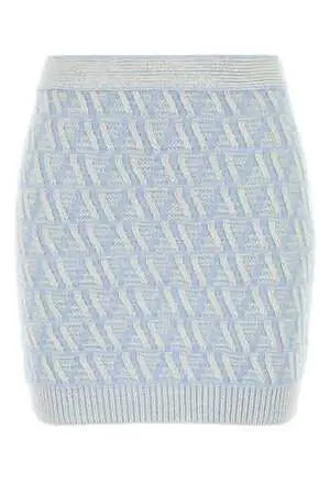 Fendi Embroidered Silk Blend Mini Skirt - Multicolor
