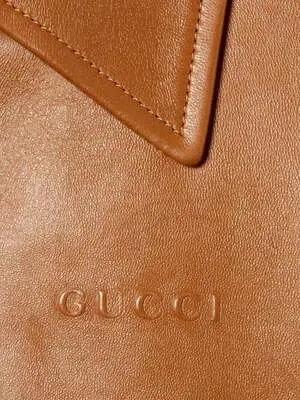 Gucci Leather Bomber Jacket