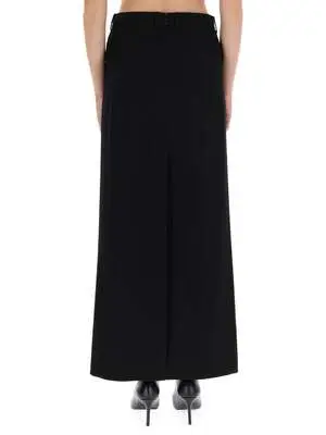 Balenciaga Long Sartorial Wool Blend Skirt