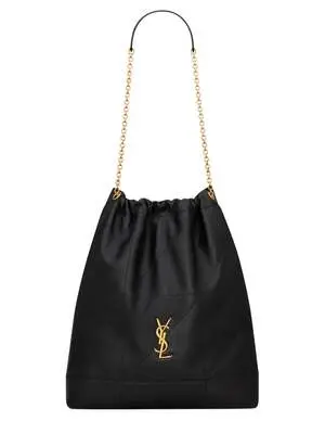 Saint Laurent Large Pochon Jamie Bag - Black
