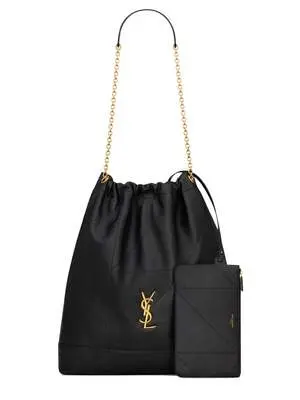 Saint Laurent Large Pochon Jamie Bag - Black