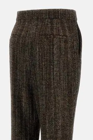 Fendi Wool Alpaca Tweed Trousers - Multicolor