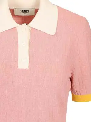 Fendi Cropped Polo Knit Openwork