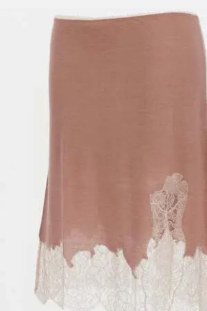 Fendi Lace And Tulle Insert Skirt