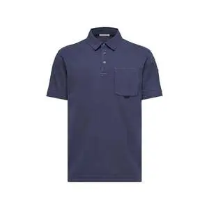 Moncler Polo Shirts - Blue