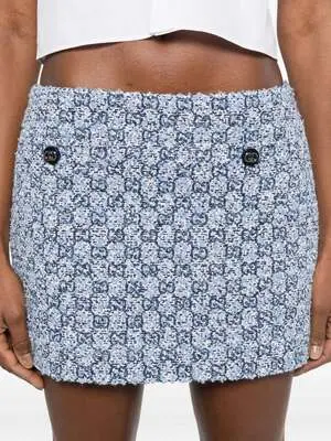 Gucci Gg Monogram Miniskirt