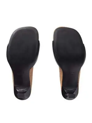 Balenciaga Scholl Heeled Sandals - Black