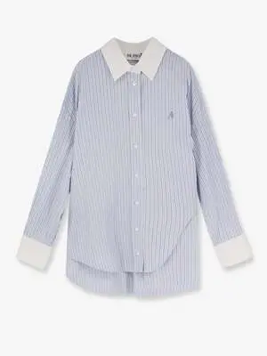 Attico Oversized Striped Cotton Shirt - Multicolor