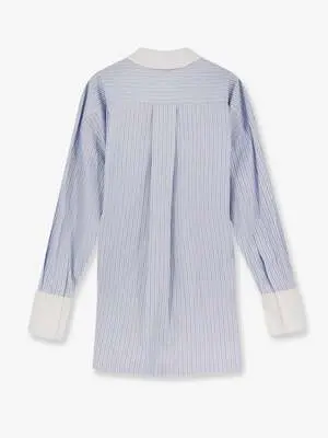 Attico Oversized Striped Cotton Shirt - Multicolor