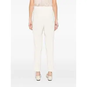 Peserico Tailored Pin-stripe Detail Trousers - Cream