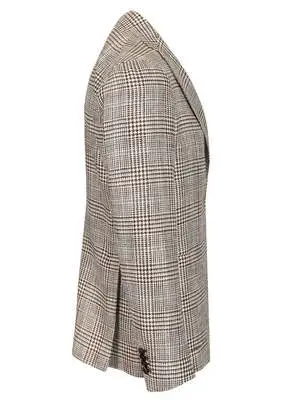 Tagliatore Monte Carlo Prince Of Wales Blazer - Brown