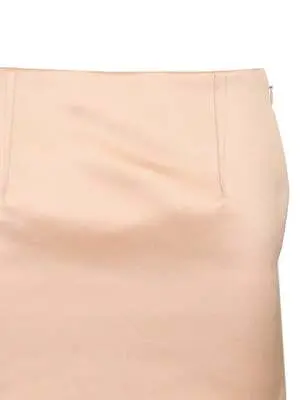 Chloé Short Pencil Skirt In Technical Duchess Satin - Multicolor