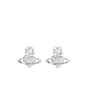 VIVIENNE WESTWOOD Vivienne Westwood Orb Embellished Earrings Silver