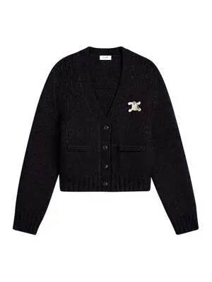 CELINE CELINE Silk And Cashmere V-Neck Cardigan