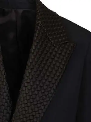 Bottega Veneta Grain De Poudre Tuxedo Jacket With Satin Lapels