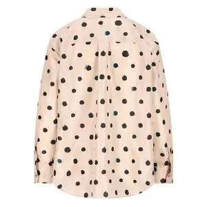 Fendi Falena Dots Silk Long Sleeve Shirt - Multicolor