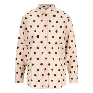 Fendi Falena Dots Silk Long Sleeve Shirt - Multicolor