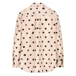 Fendi Falena Dots Silk Long Sleeve Shirt - Multicolor