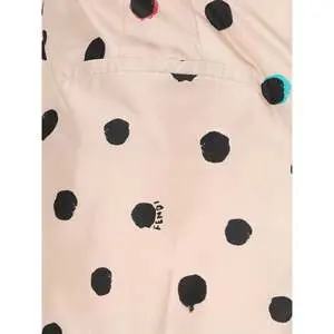Fendi Polka Dot Silk Tailored Shorts