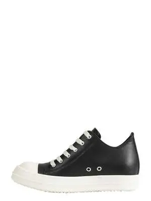 Rick Owens Gary Leather Zip-up Jacket - Black