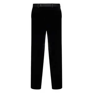 Fendi Tailored Trousers With Micro Logo Detail - Black