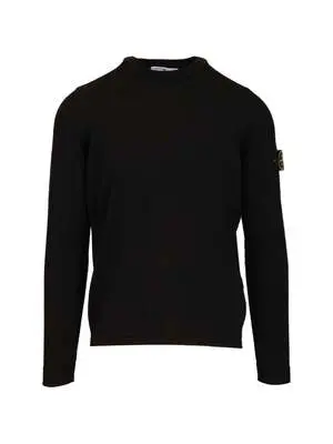 Stone Island Lightweight Organic Cotton Sweater - Black