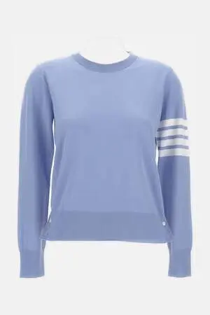Thom Browne Relaxed Fit Pullover With 4-bar Stripe Detail - Multicolor