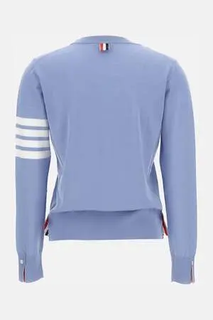 Thom Browne Relaxed Fit Pullover With 4-bar Stripe Detail - Multicolor