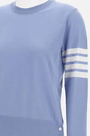 Thom Browne Relaxed Fit Pullover With 4-bar Stripe Detail - Multicolor