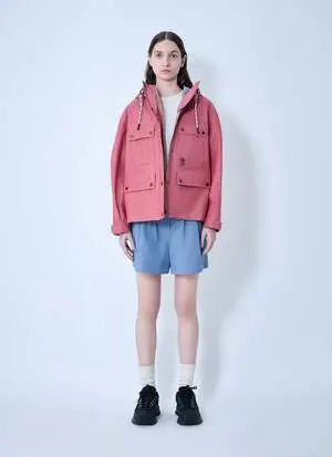 Moncler High-waisted Pleated Shorts