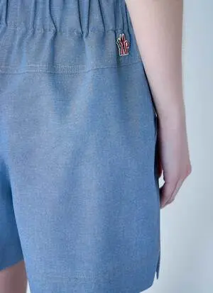 Moncler High-waisted Pleated Shorts