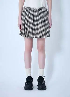 Moncler MONCLER Pleated Mini Skirt Gray
