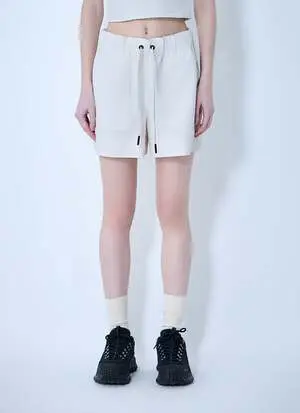 Moncler Mid Rise Drawstring Shorts - White