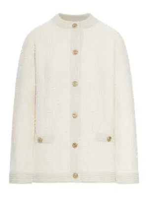 Gucci Bouclé Wool Cardigan With Gg Crossover Buttons