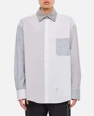 Thom Browne Oversized Cotton Shirt - Multicolor