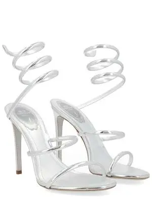 Rene Caovilla Cleo High Heel Sandals - Silver